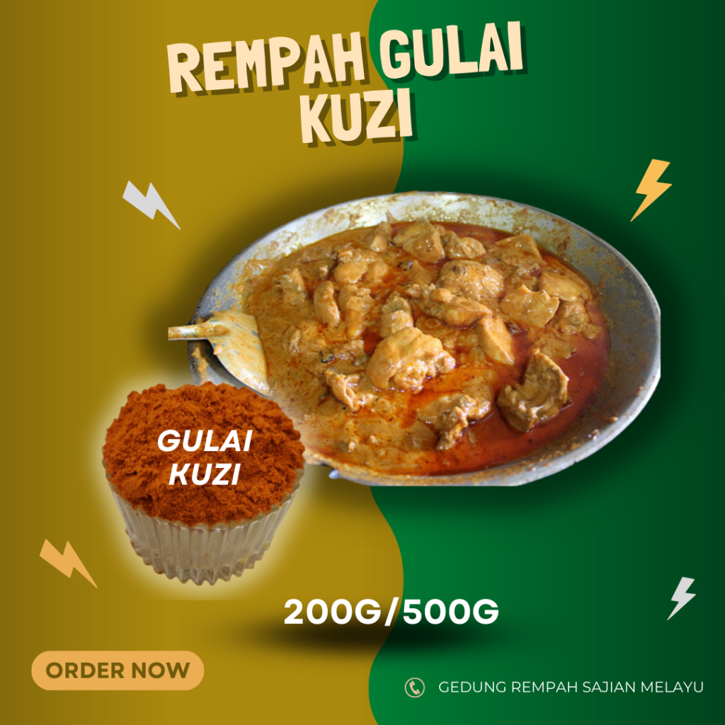 REMPAH GULAI KUZI 200G/500G | Shopee Malaysia