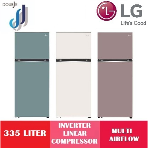 LG 360L 2 Door Top Freezer Refrigerators with Door Cooling+ GN-B332 | Shopee Malaysia