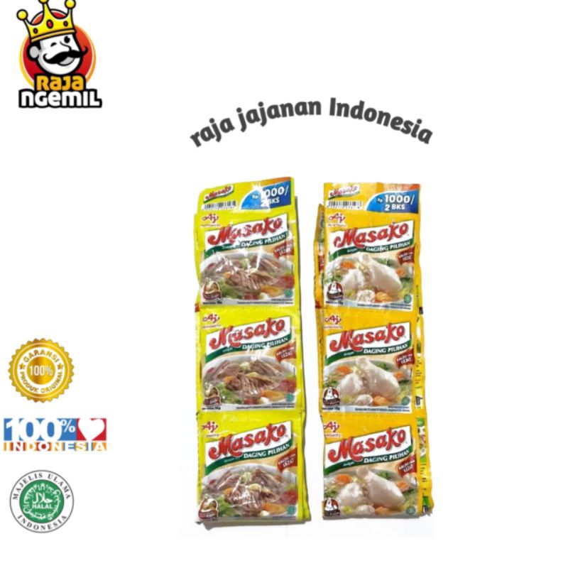 Masako ayam dan sapi kaldu ayam dan sapi 9gr isi 12pcs 1renteng ...
