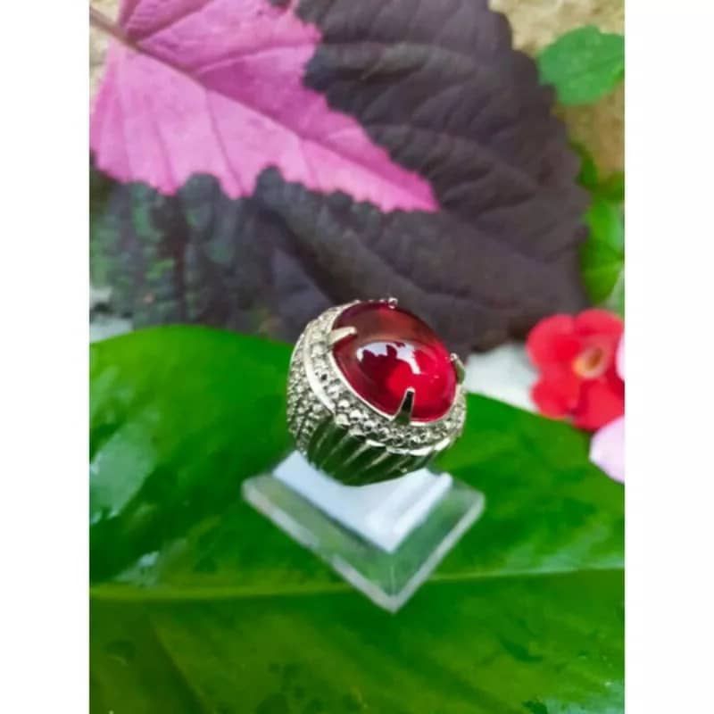 cincin batu delima merah size semua ada size 14 samfi 26 reday stock ...