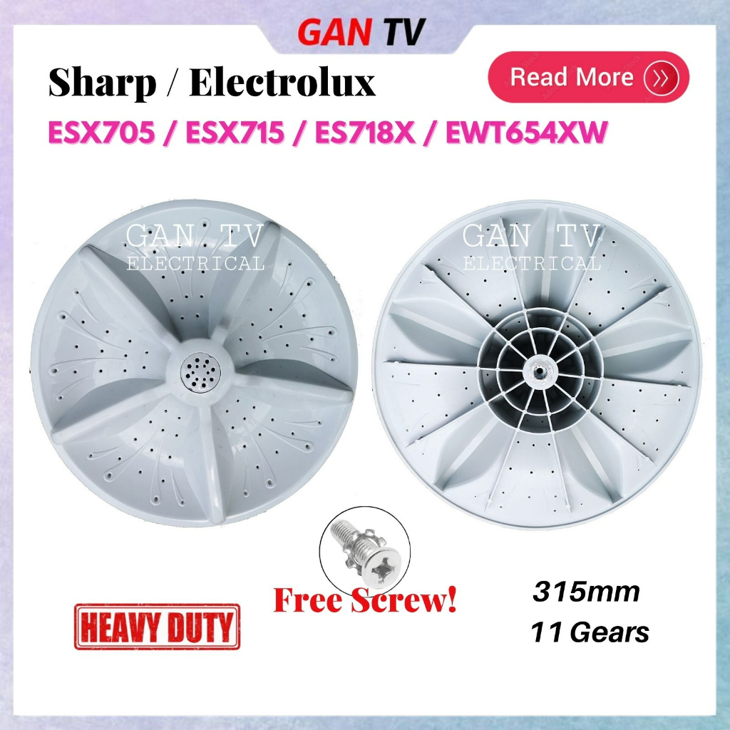 Heavy Duty Sharp/Electrolux 315mm ESX705 ESX715 ES718X Washing Machine ...