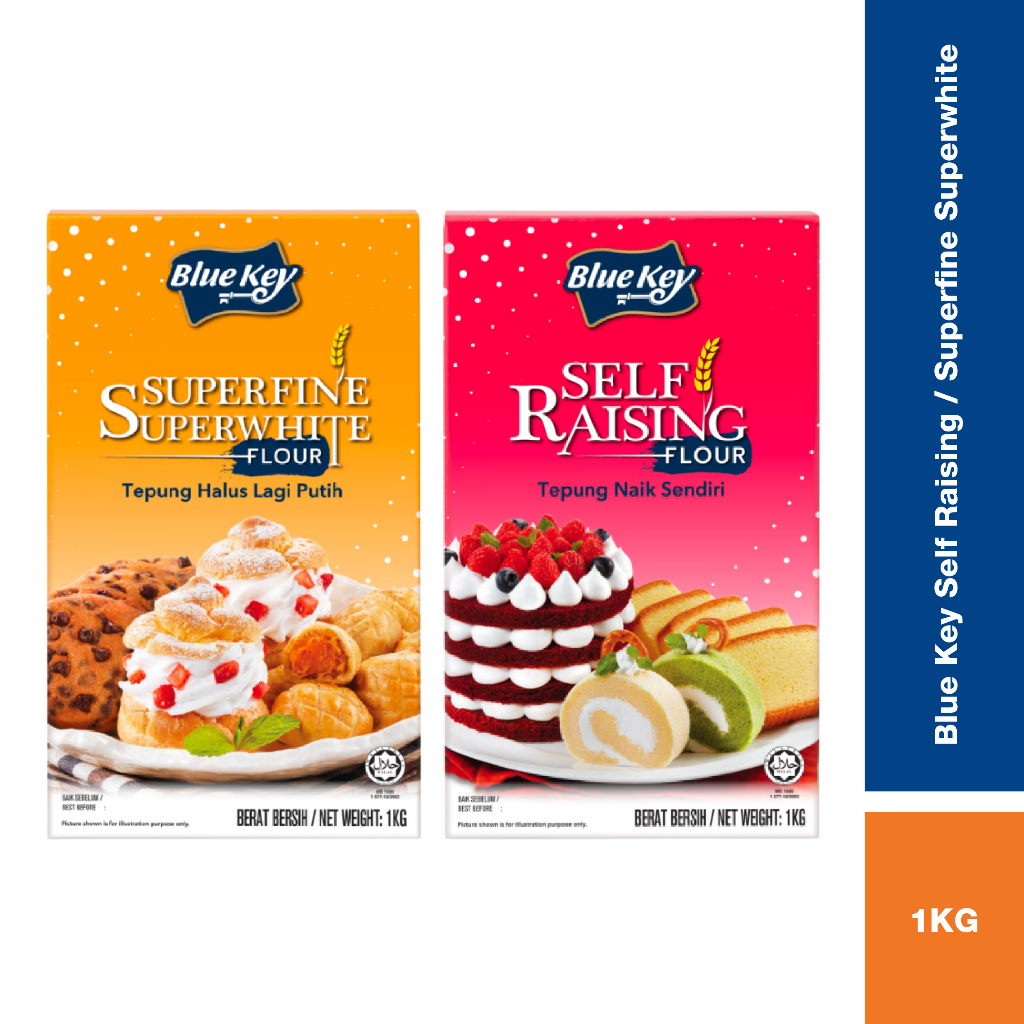 Blue Key Self-Raising / Superfine Super White Flour (1kg) | Shopee Malaysia