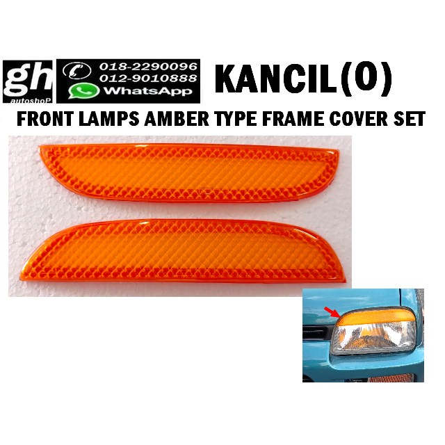 KANCIL front lamps amber clear type garnish cover set (2pcs) | Shopee ...