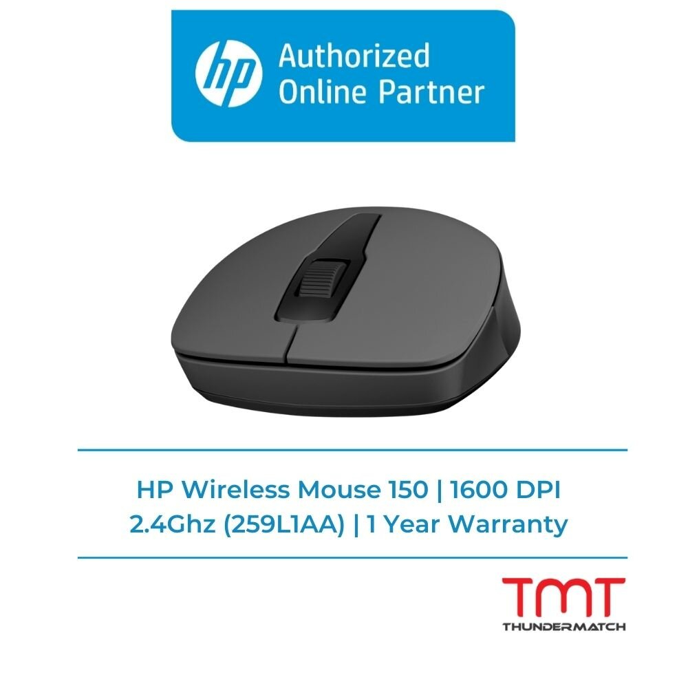 HP Wireless Mouse 150 | 1600 DPI | 2.4Ghz (2S9L1AA) | 1 Year Warranty ...