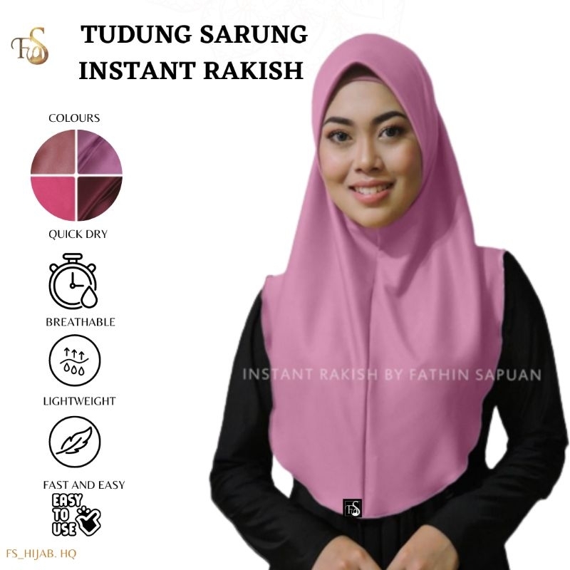 Tudung Sarung Jersey Soft Awning Mudah Bentuk Less Iron Sukan Souk | Shopee Malaysia