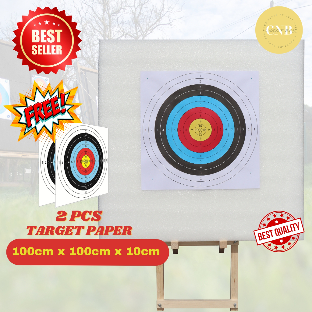 Archery PE FOAM ( 100 x 100 x 10cm ) archery target target shooting ...