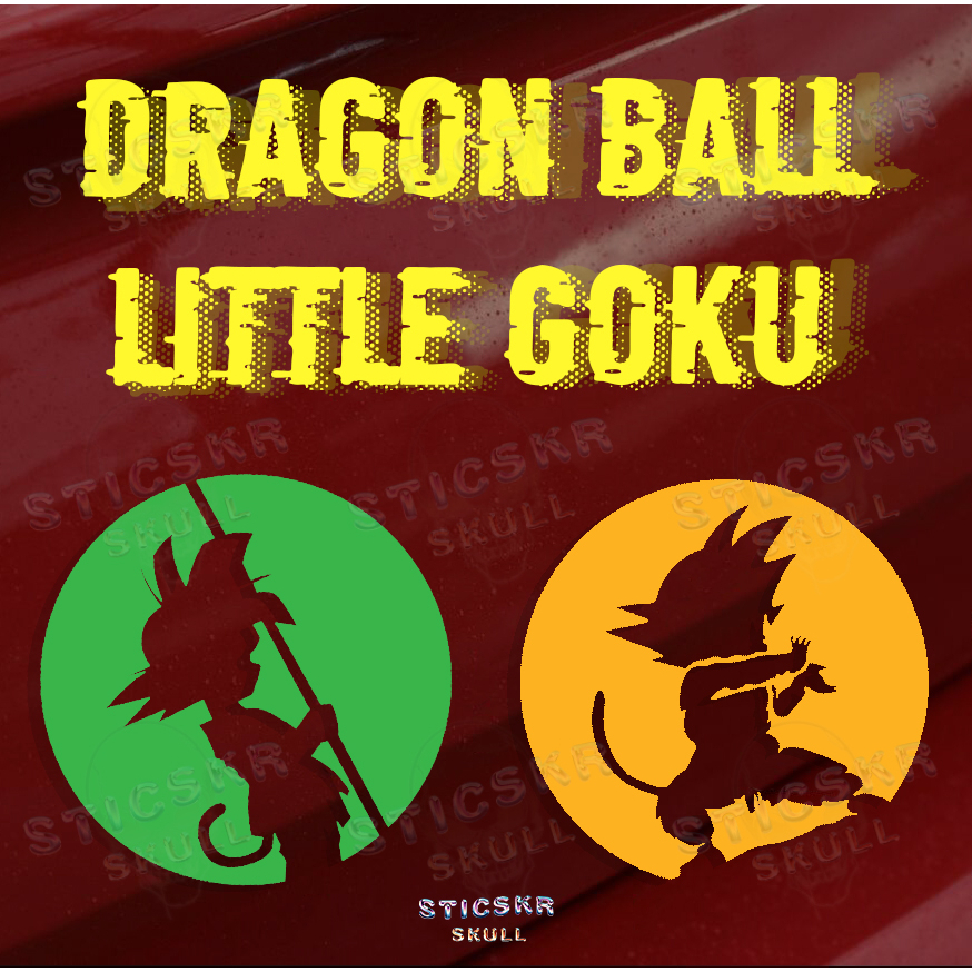 Little Goku Dragon Ball Logo Vinyl Stickers Decorative Die Cut Decal ...
