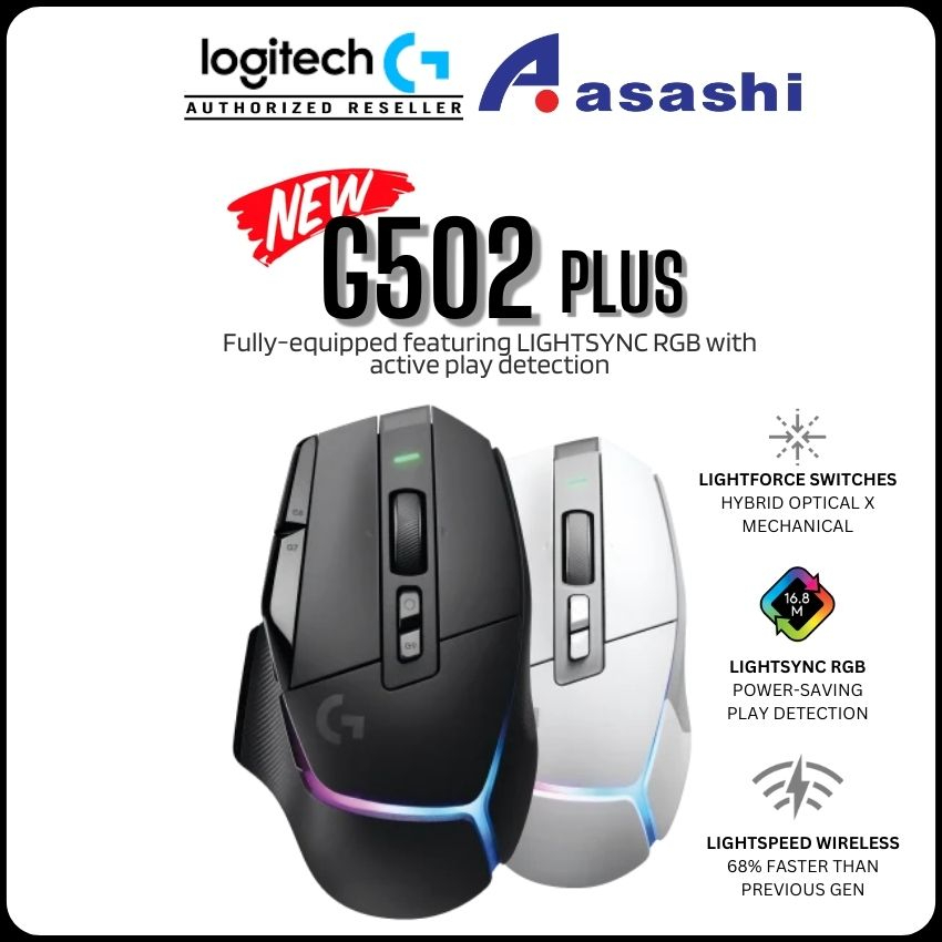 Logitech G502 X Wired / G502 X Plus Wireless Gaming Mouse With ...