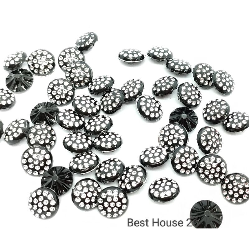 💥 50/100 Pcs Butang Batu Bersinar /Butang Baju Kurung /Shiny Button ...