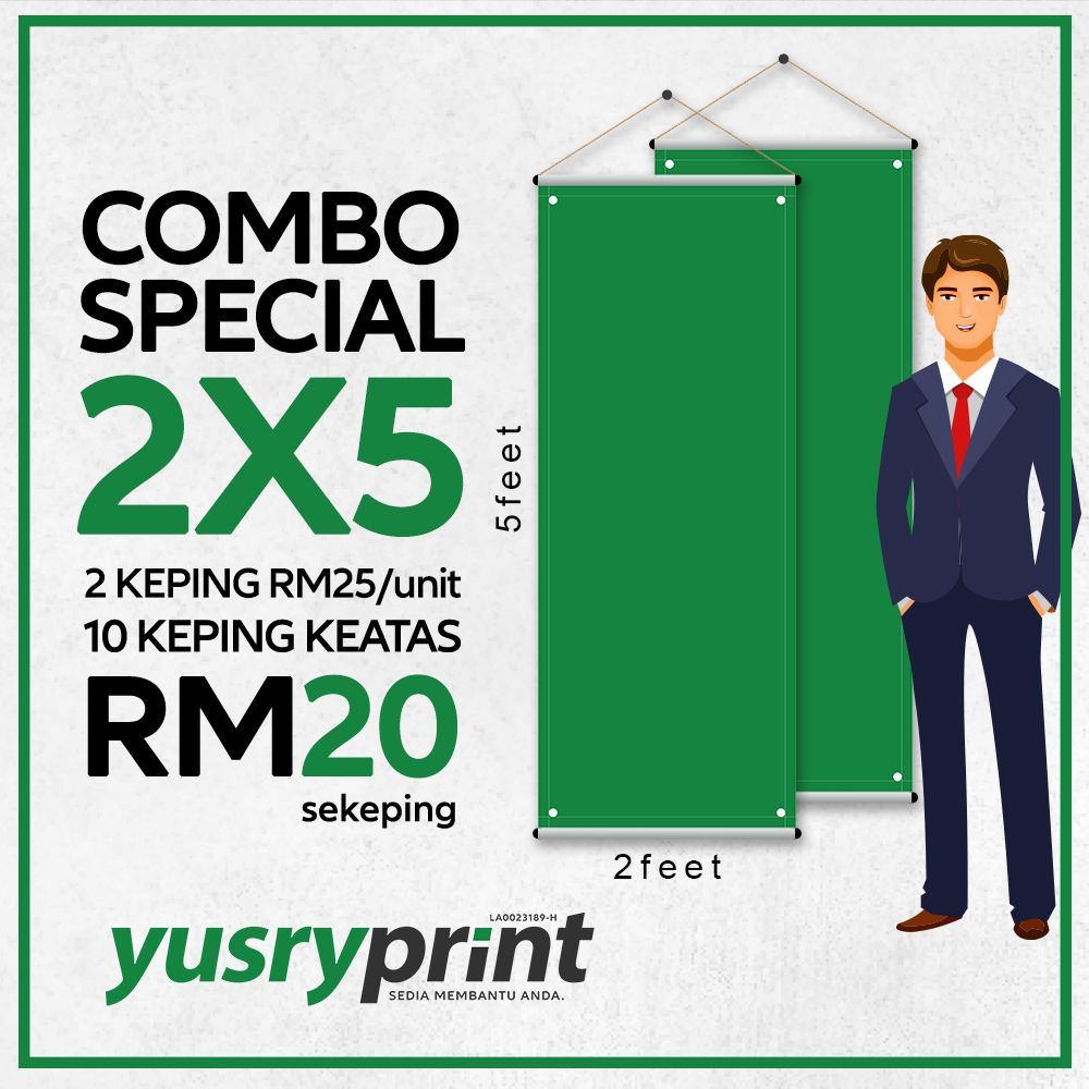 { yusryprint } Bunting Combo 2x5 + free design | Shopee Malaysia