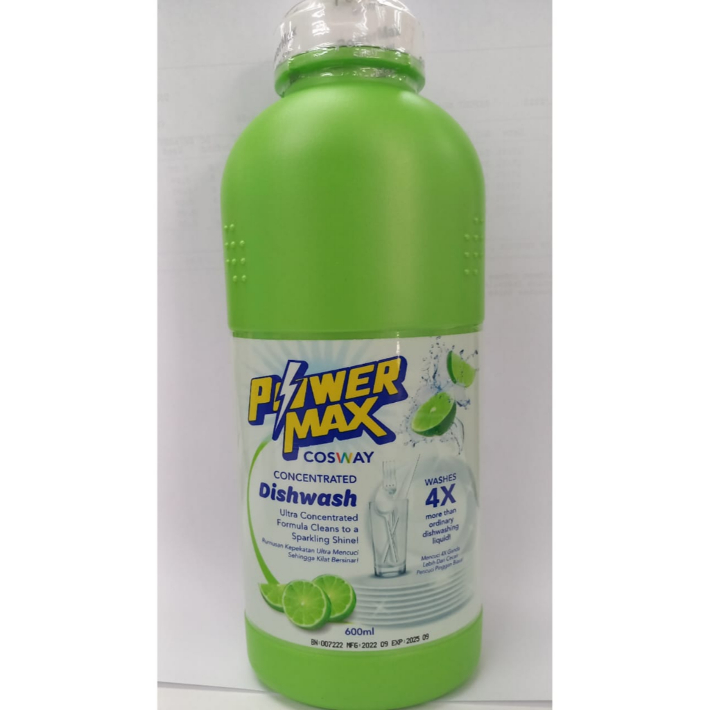 Cosway PowerMax Concentrated Dishwash 600 ml | Shopee Malaysia