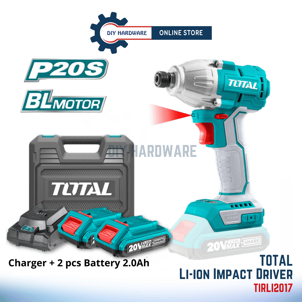 TOTAL Li-ion Impact Driver TIRLI2002 / TIRLI2017 | Shopee Malaysia