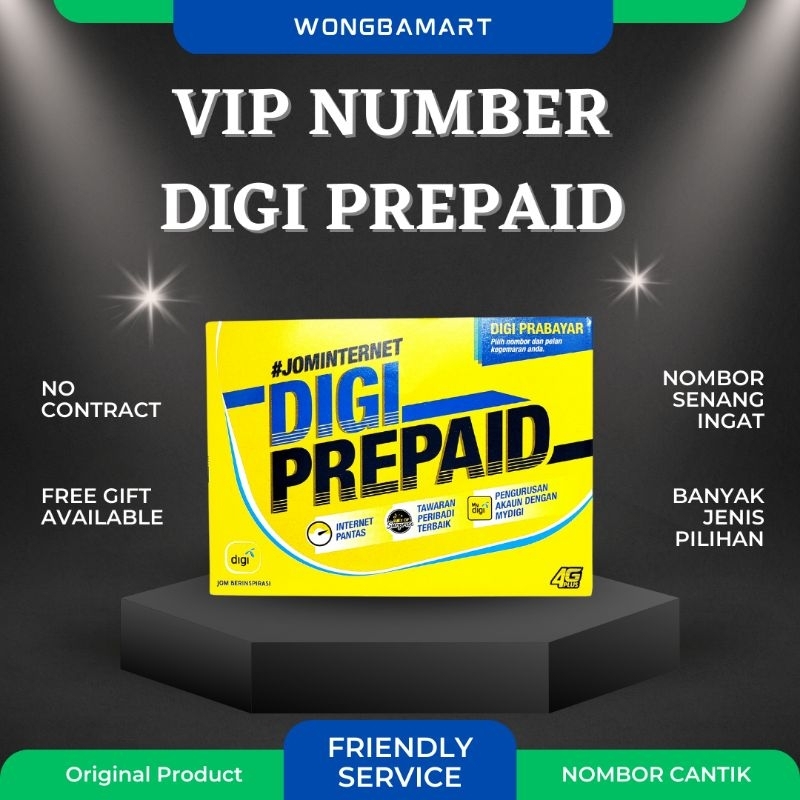 VIP NUMBER Prepaid DIGI VIP NUMBER DIGI NOMBOR CANTIK | Shopee Malaysia
