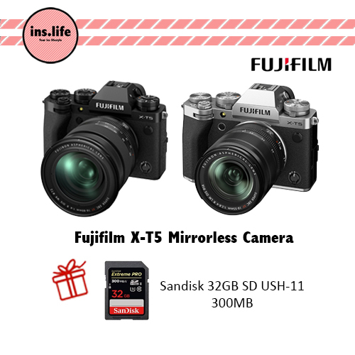 (Fujifilm Malaysia Warranty) Fujifilm X-T5 Mirrorless Camera + 32GB ...