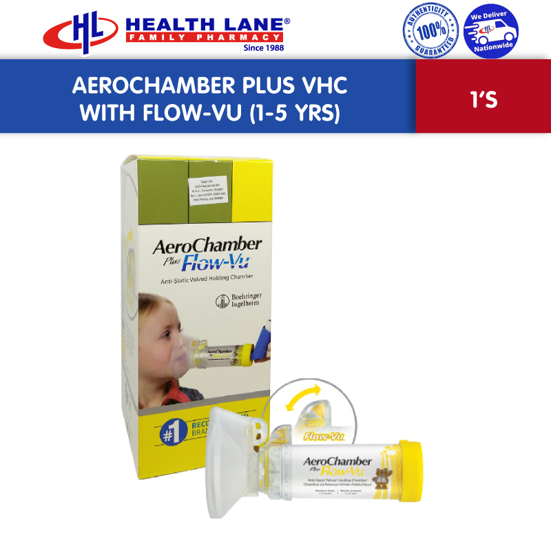 AeroChamber Plus VHC With Flow-Vu 1-5 Years (1's) | Shopee Malaysia