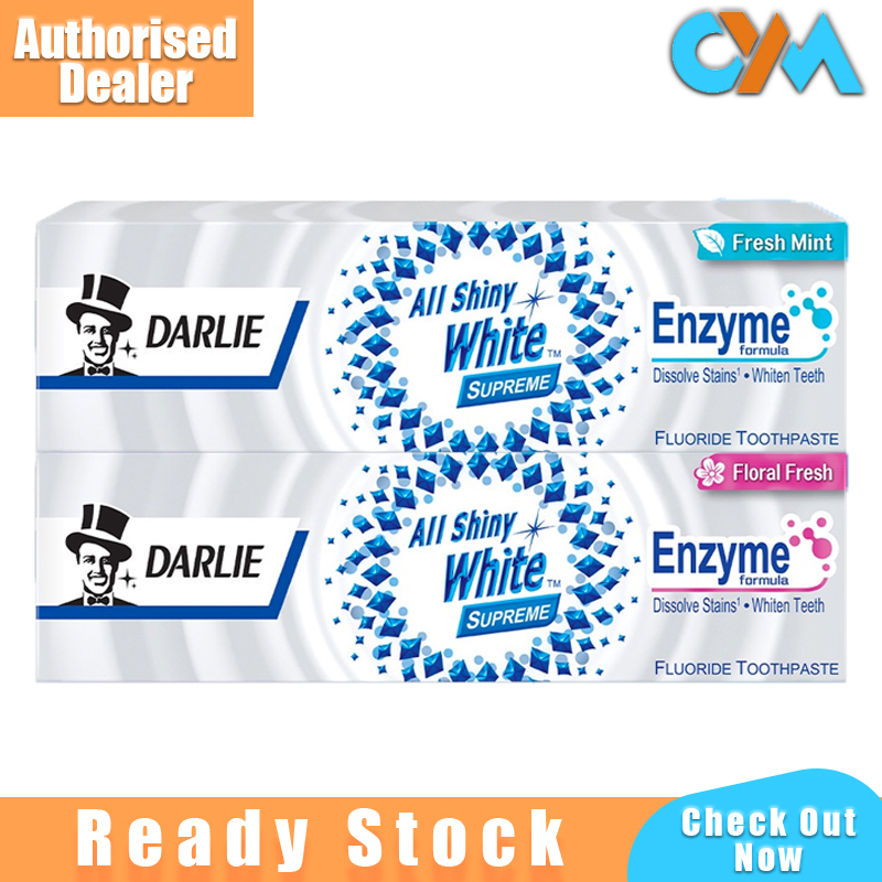 Darlie All Shiny White Supreme Toothpaste 120g Floral Fresh Fresh Mint ...