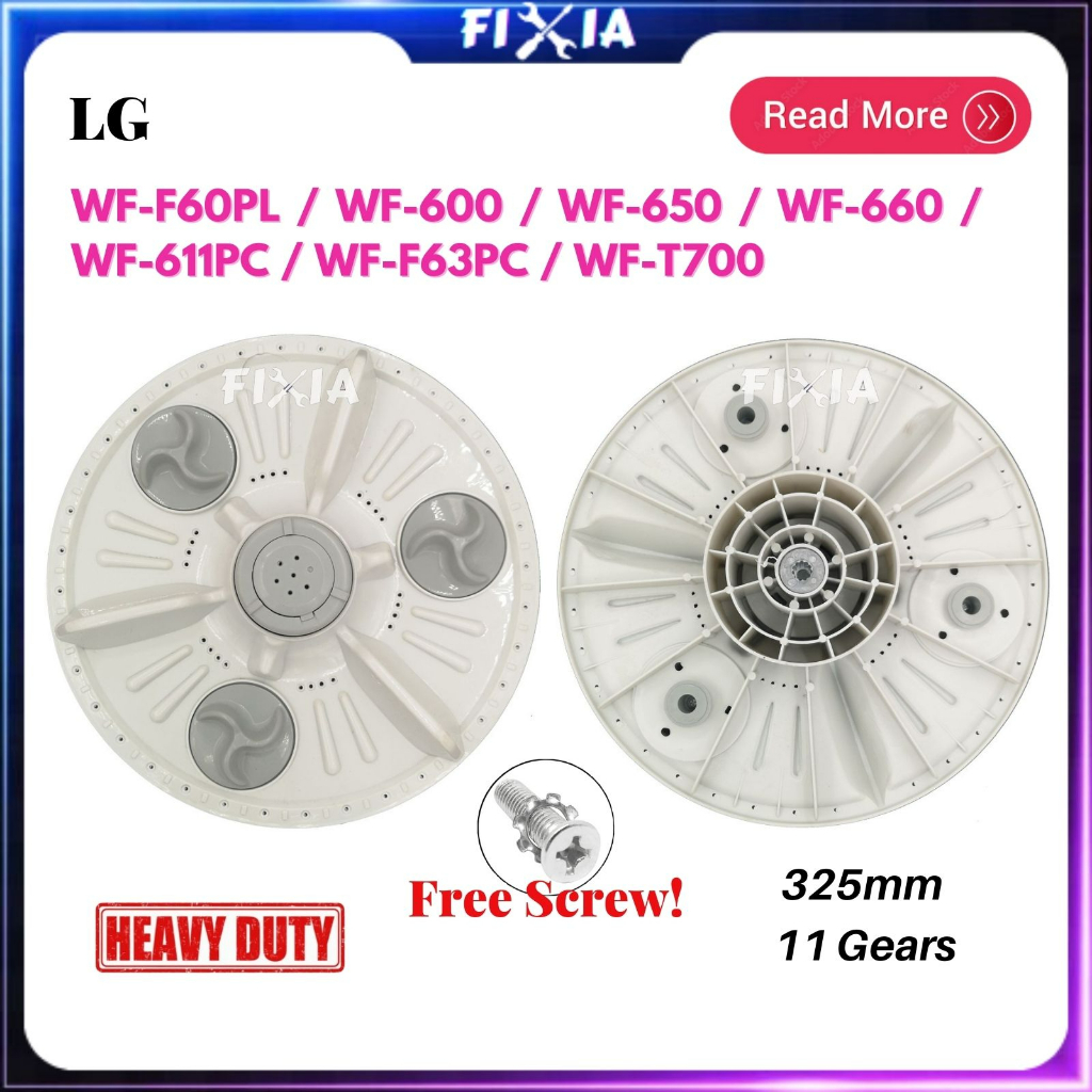 Heavy Duty LG 325mm WF-600 WF-650 WF-660 Washing Machine Pulsator 11 ...