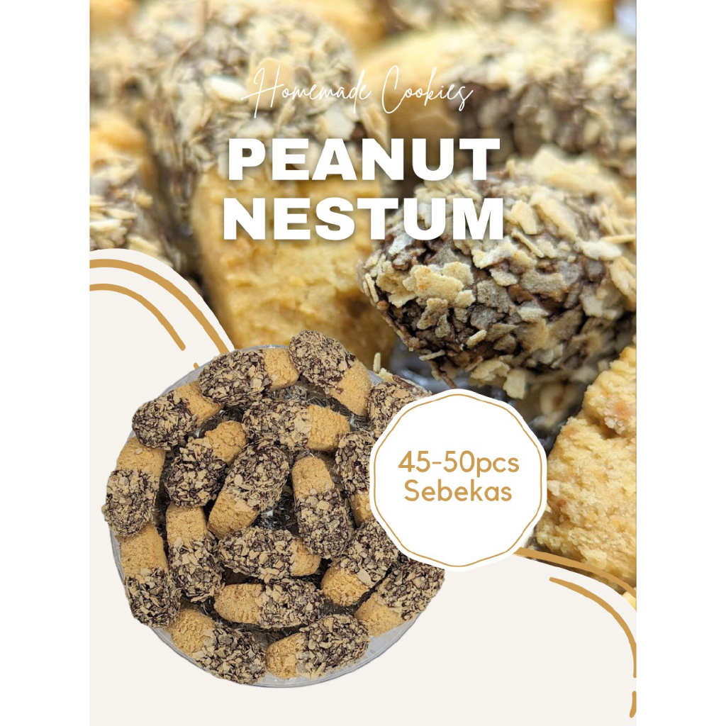 BISKUT RAYA - PEANUT NESTUM (45-50pcs) | Shopee Malaysia