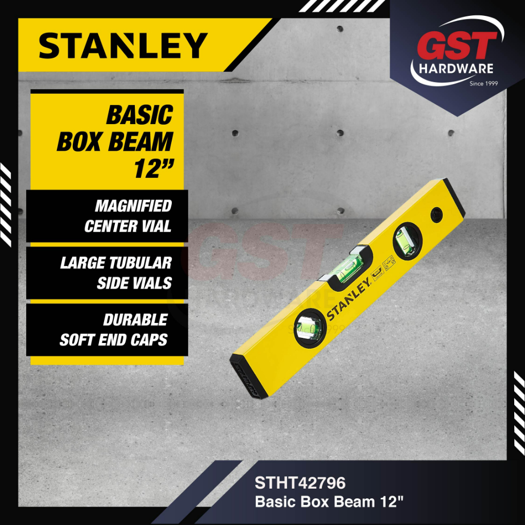 Stanley Box Beam Level Water Level Measurer Ruler STHT42796 Timbang Air ...