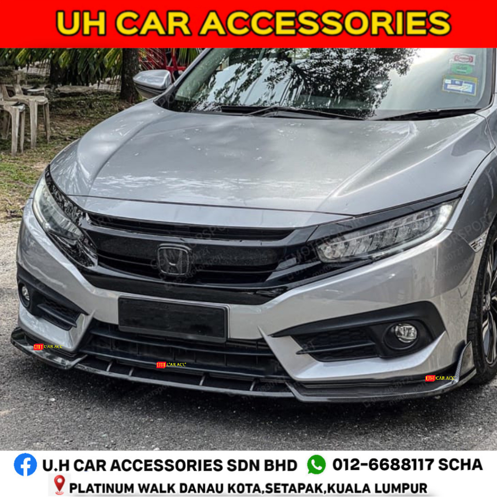 HONDA CIVIC FC 2016-2019 THAI FRONT DIFFUSER LIP LIPS | Shopee Malaysia