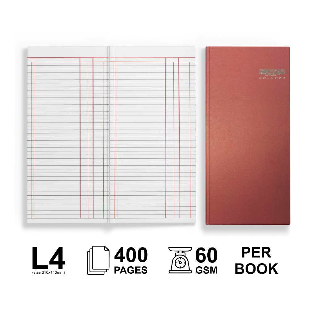 Campap Columns Oblong Book 400pages (CA3122) Notebook / hardcover ...