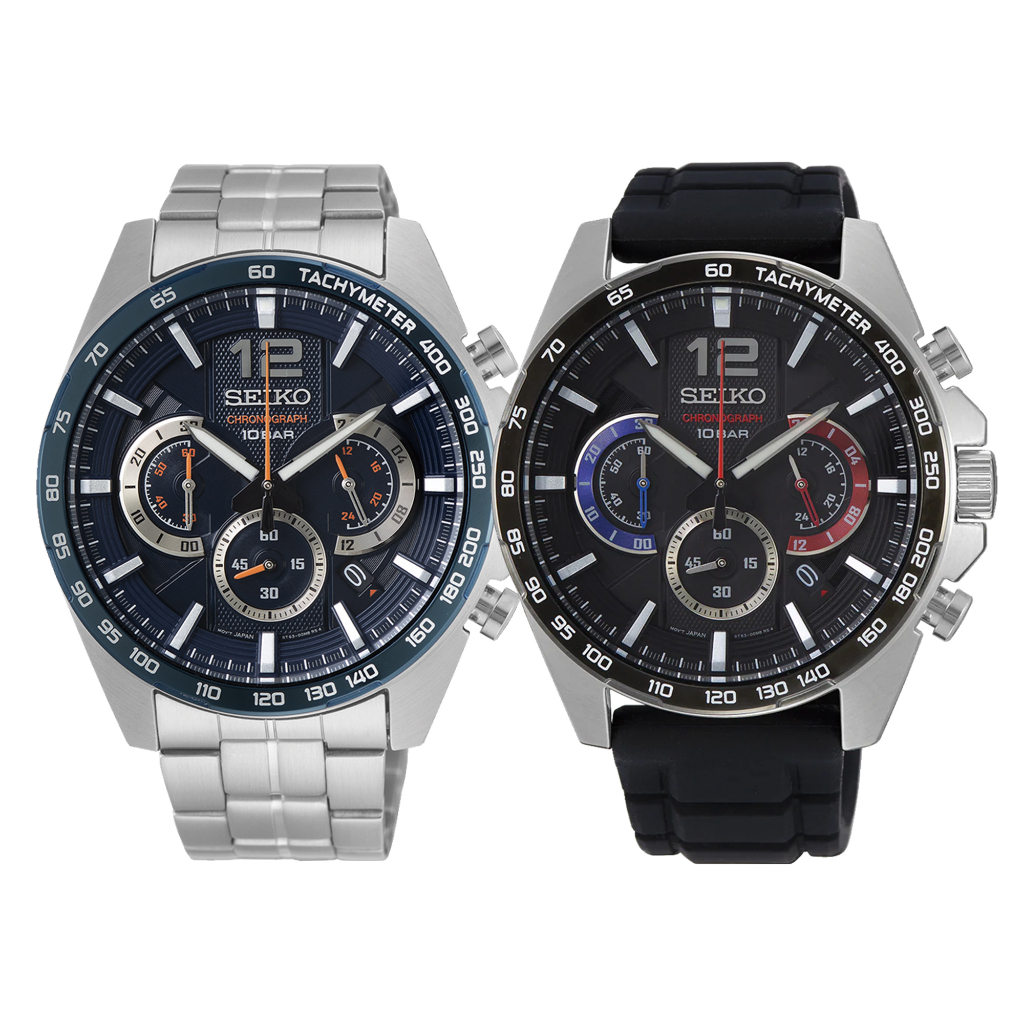 Seiko Quartz Chronograph Men's Watch SSB345P1/ SSB347P1 - 1 Year ...
