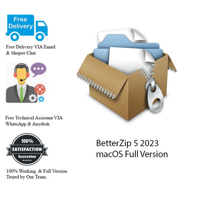BetterZip 5 2023 macOS Full Version | Shopee Malaysia