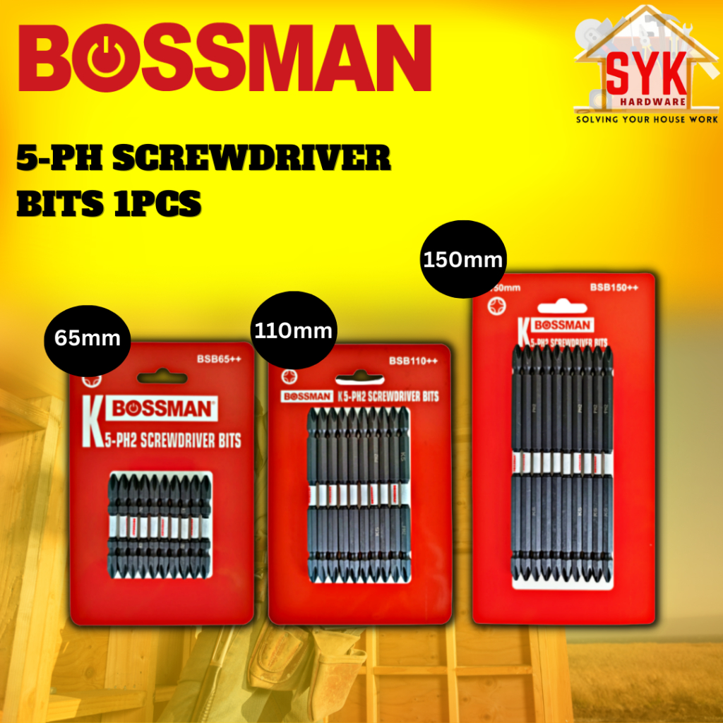 SYK Bossman K5-PH2 Screwdriver Bits Alloy Steel Screwdriver Bit Set ...