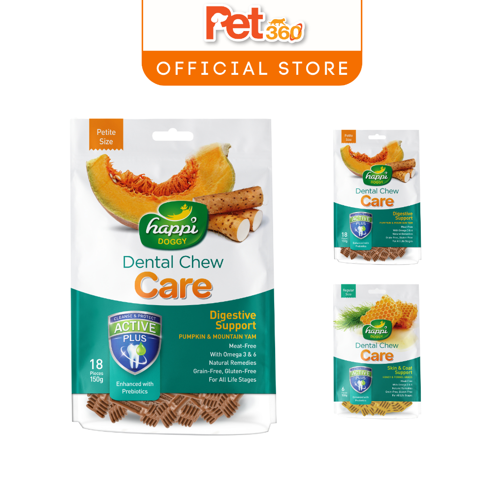 Happi Doggy Soft Chew - Dental Chew Care (150g x 18 Pcs) | Shopee Malaysia