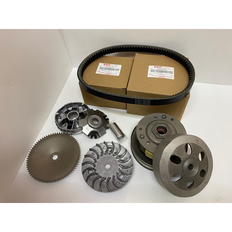 SUZUKI NEX110 AUTO PULLEY + BELT + MOVABLE ROLLER SET COMP FRONT PULLEY ...
