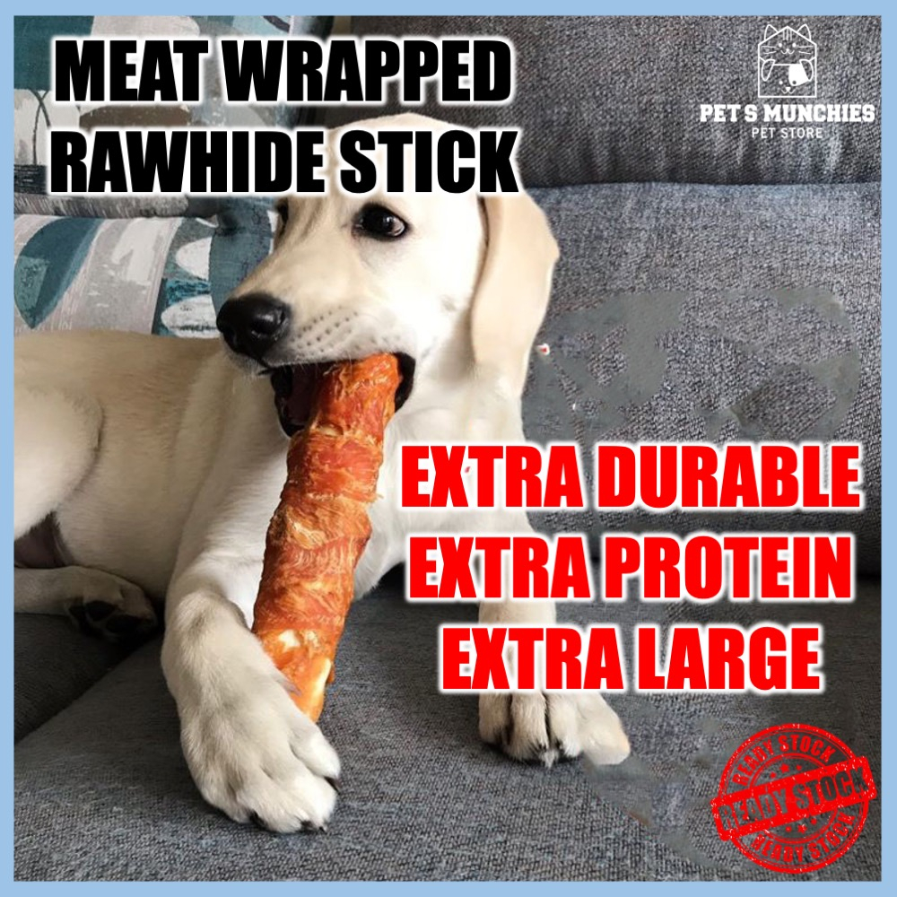 Premium Meat Wrapped Rawhide Dog Teething Stick Dog Treats Dog Snacks ...
