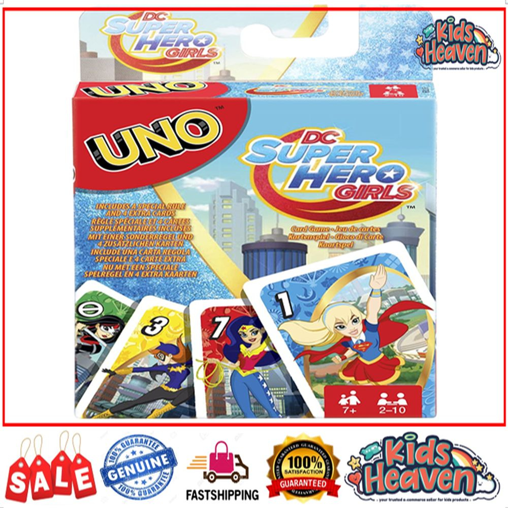 UNO Card Game : DC Super Hero Girls Limited Edition (100.0% Original ...