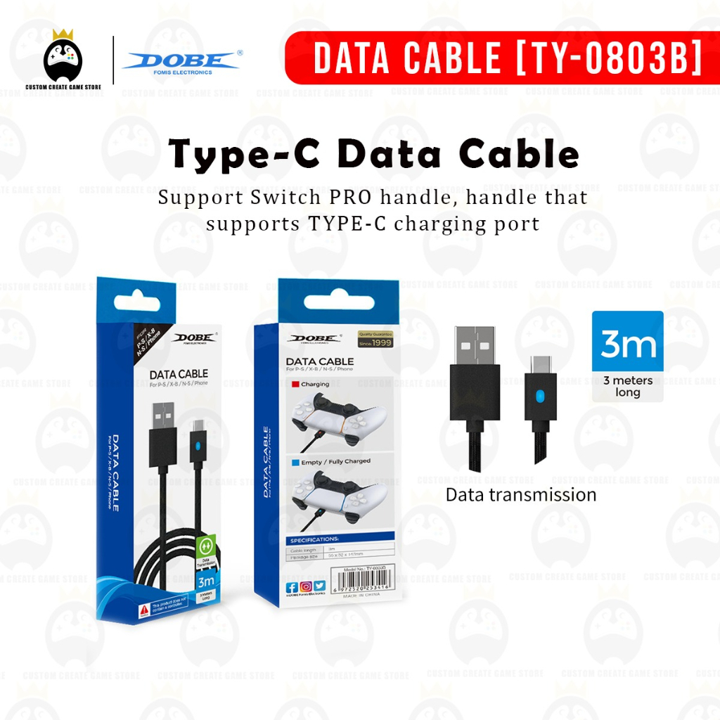 3m Charging Cable for PS5/PS5 Slim/Xbox Series S X/Switch/NS Pro ...