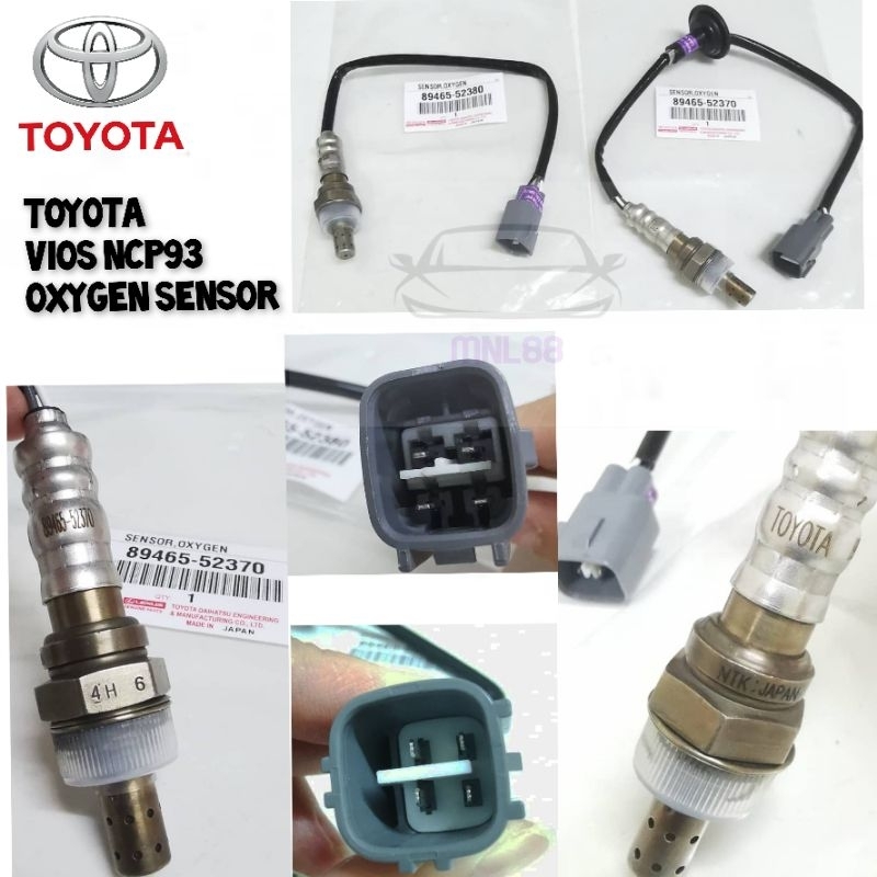 89456-52370 52380 TOYOTA VIOS NCP93 NCP150 O2 SENSOR OXYGEN SENSOR ...