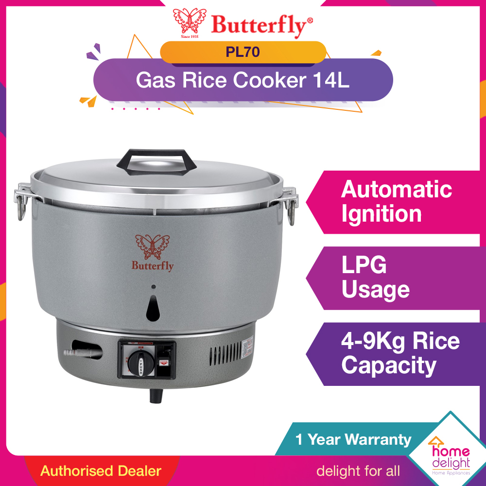Butterfly Commercial Gas Rice Cooker 10L 14L [ PL50 PL-50 / PL70 PL-70 ...