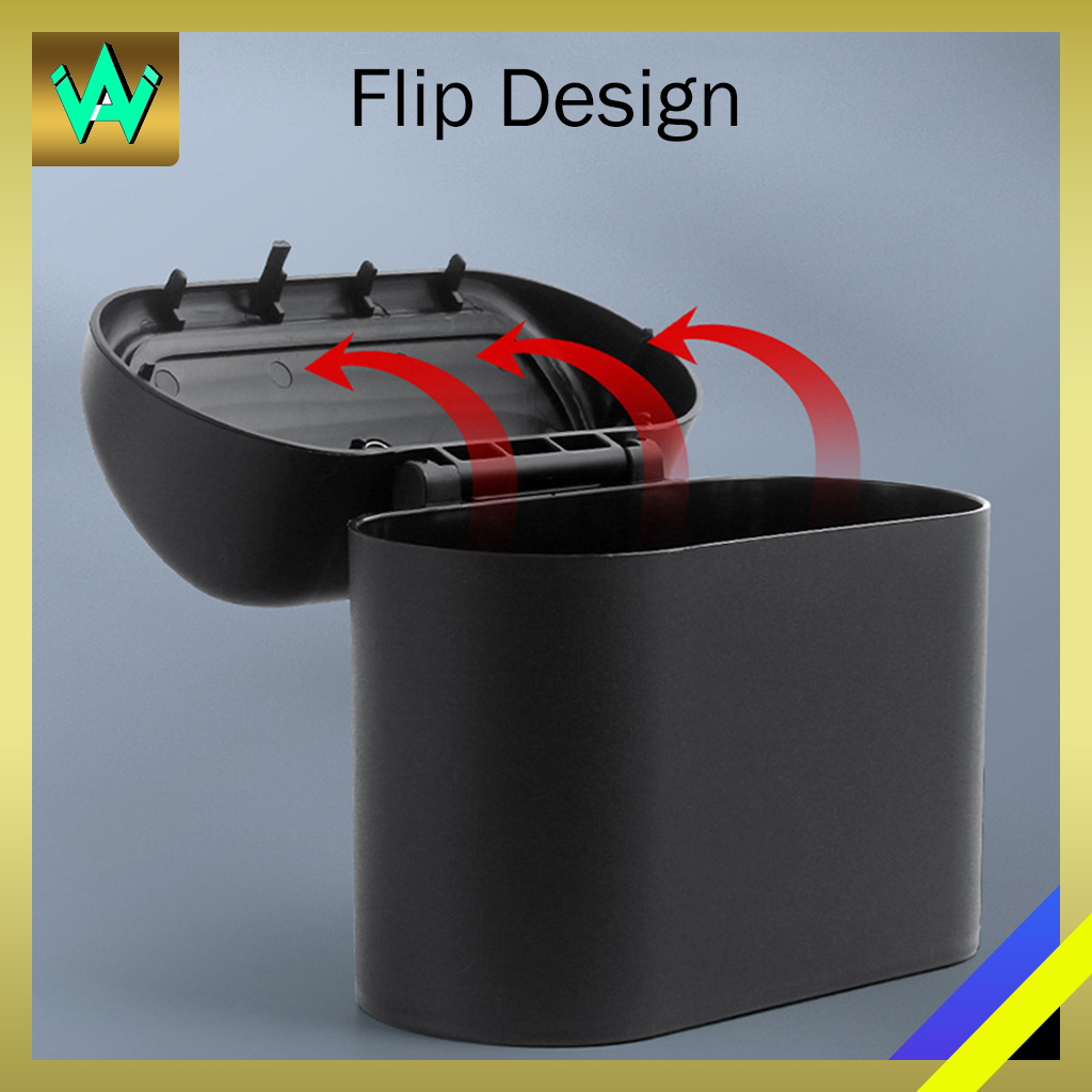 Car Dustbin Box Trash Bin Rubbish Box Mini Hanging Back Seat Waterproof ...
