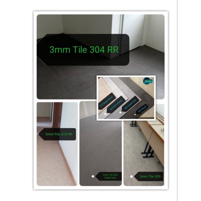 3mm Vinyl Tile Square (Glue system) *with 4 nice colours | Shopee Malaysia
