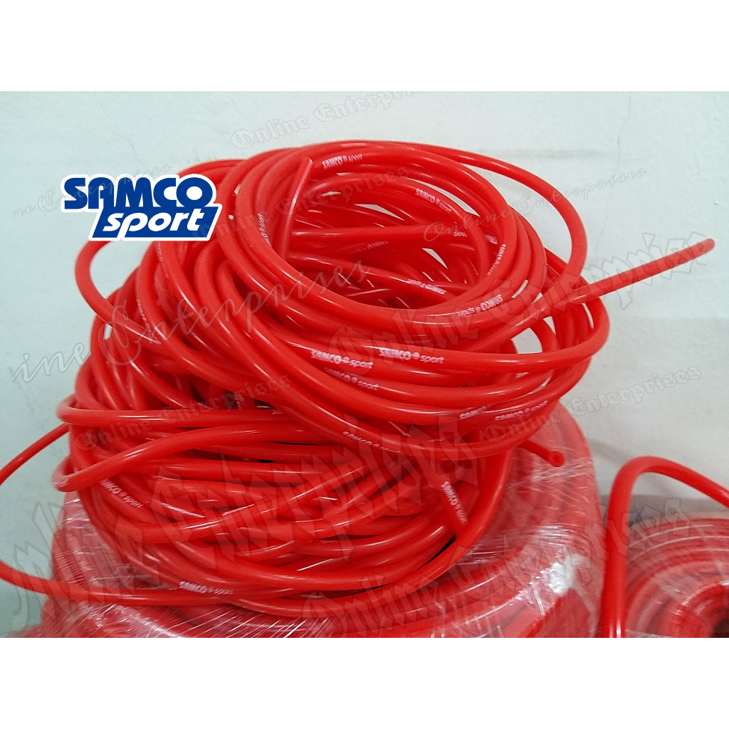 SAMCO Sport Silicone Hose Vacuum Hose RED Silikon hos Angin merah hose wiper 3mm 4mm 6mm 8mm ...