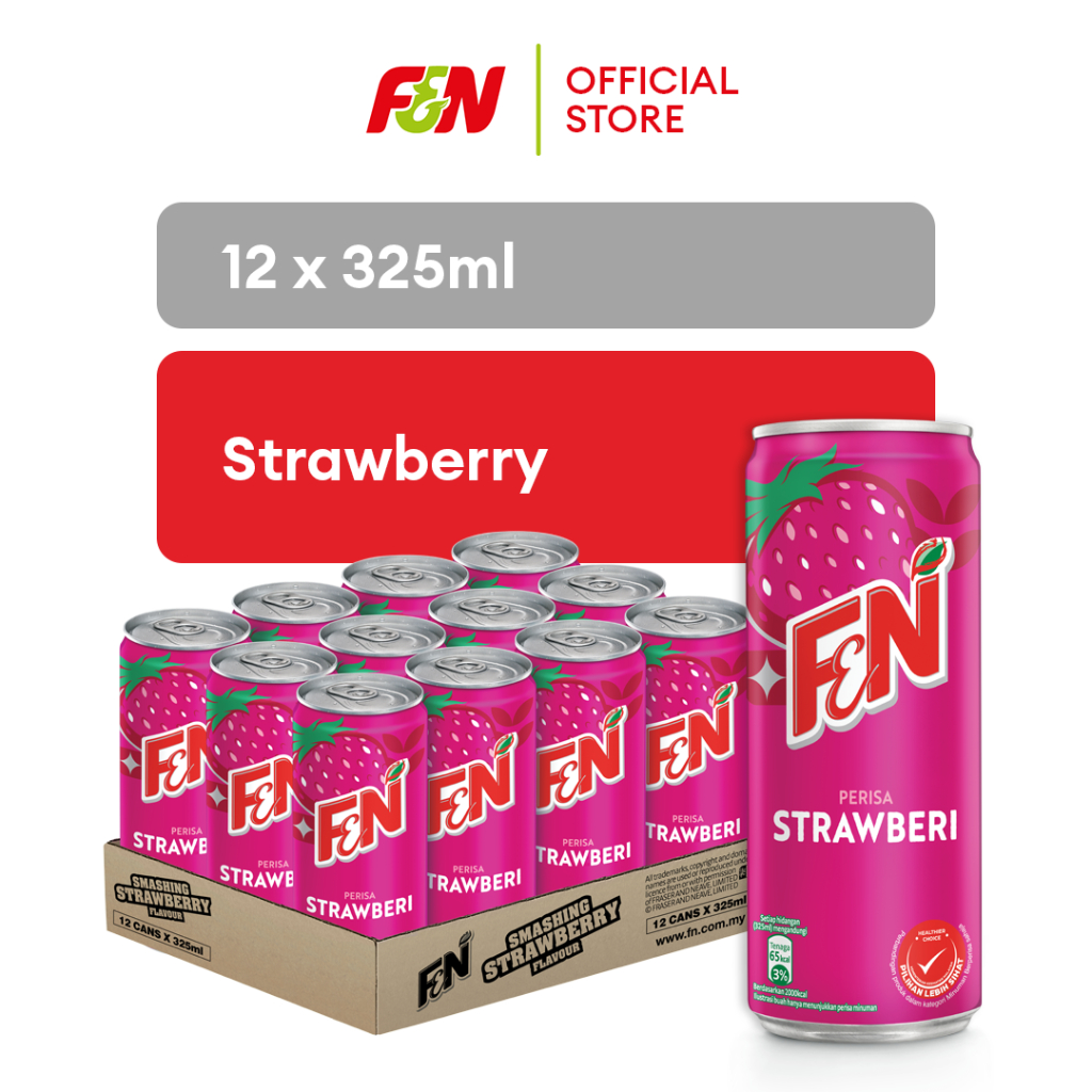F&N Strawberry [325ML X 12] | Shopee Malaysia