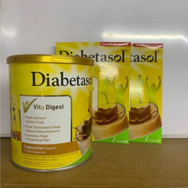 [Free 2 sachet] Diabetic Milk Diabetasol Cappuccino 360gm | Shopee Malaysia