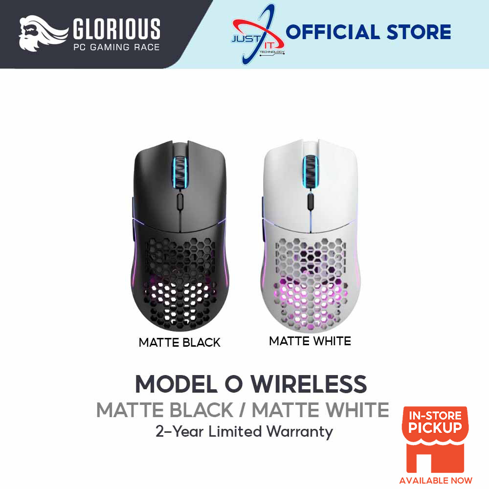 Glorious Model O Wireless Gaming Mouse - Matte Black/Matte White ...