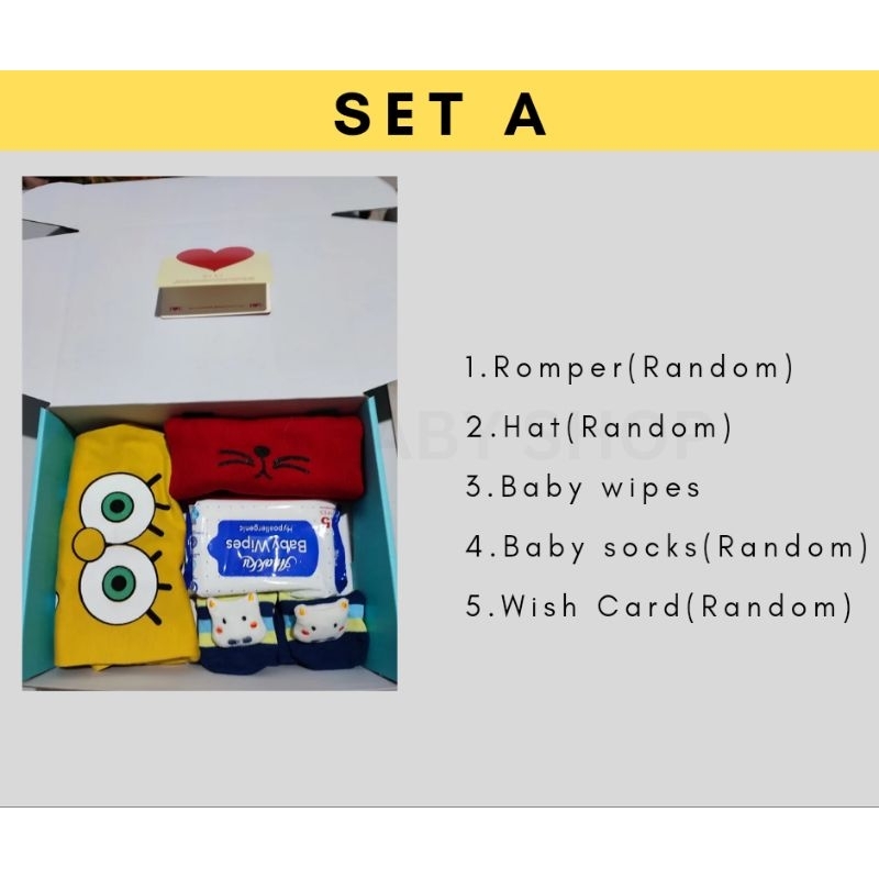 Set A Baby Gift Box 0-12 Month / Hadiah baby / Hadiah baby murah / Set ...