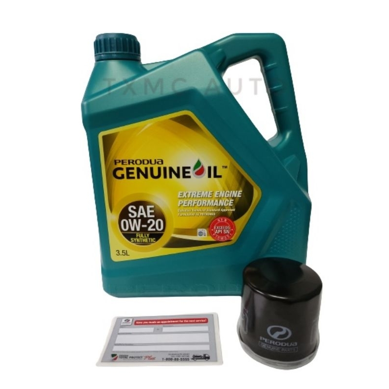 Original Engine Oil Fully Syn 0w20 Perodua 3L & 3.5L for Axia/Bezza ...