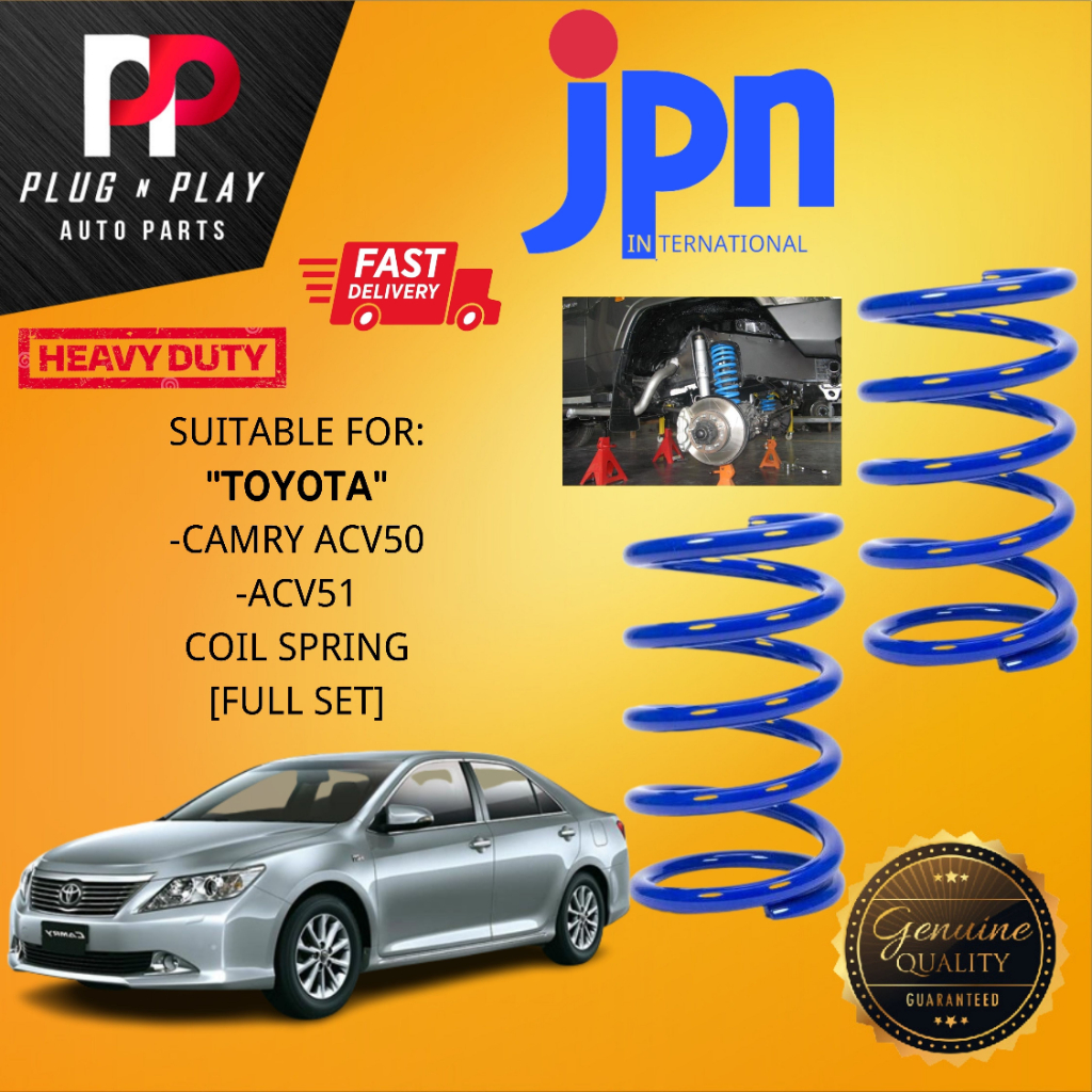TOYOTA CAMRY ACV50 / ACV51 FULL SET FRONT & REAR ORIGINAL JPN COIL ...