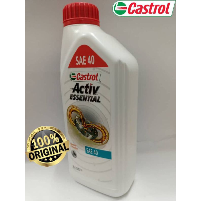Castrol Activ Essential SAE 40 (API SF) 💯% ORIGINAL | Shopee Malaysia
