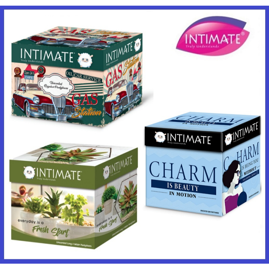 Intimate Box Unscented Pantyliner (Slim 100's, Regular 100's, Long 60's ...