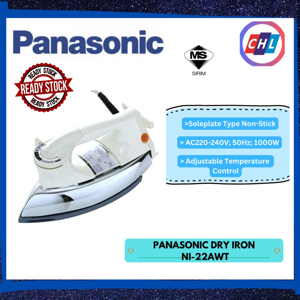 PANASONIC--烫斗 DRY IRON NI-22AWT(RANDOM COLOR) - PANASONIC WARRANTY ...