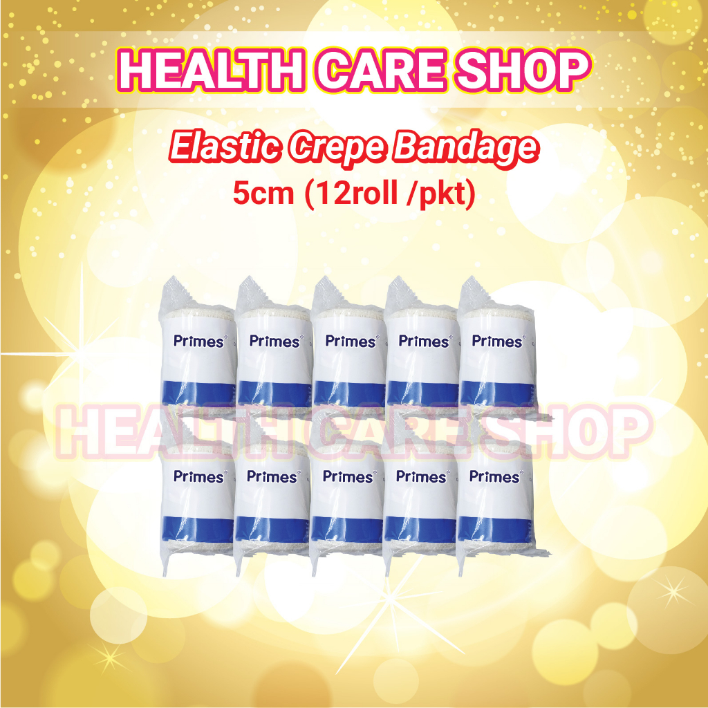 Primes Cotton Crepe Bandage / Elastic Crepe Bandage 5cm 7.5cm 10cm 15cm ( 12's/pkt ) | Shopee ...