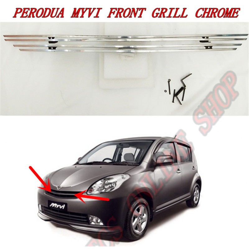PERODUA MYVI FIRST GENERATION Aluminium Sporty Platinium Black Chrome ...