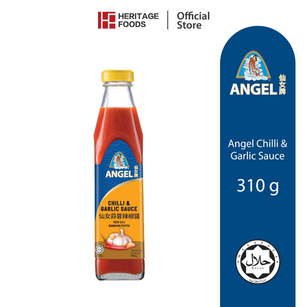 ANGEL CHILLI & GARLIC SAUCE 仙女蒜蓉辣椒酱 310G (Best Before June 2024 ...